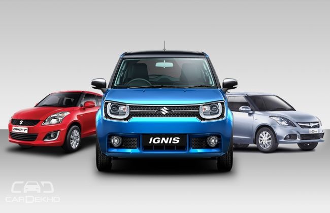 Maruti Suzuki Ignis Vs Siblings - Swift, Baleno, Brezza And More ...