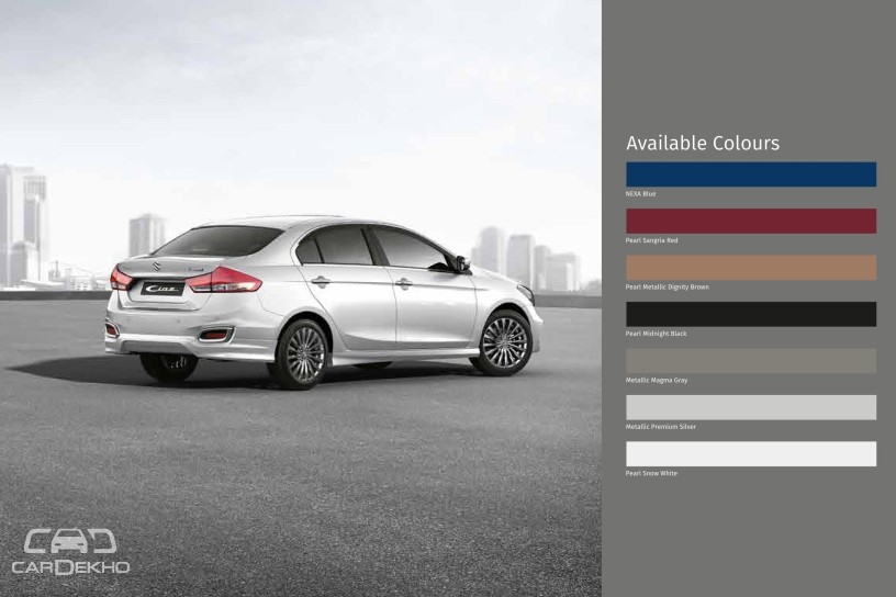 2018 Maruti Suzuki Ciaz Facelift Official Accessories Brochure Leaked ...