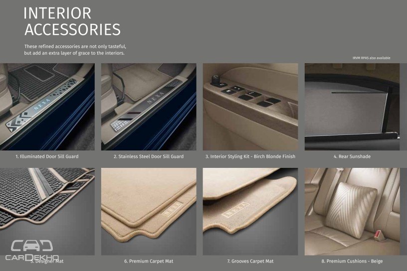 2018 Maruti Suzuki Ciaz Facelift Official Accessories Brochure Leaked ...