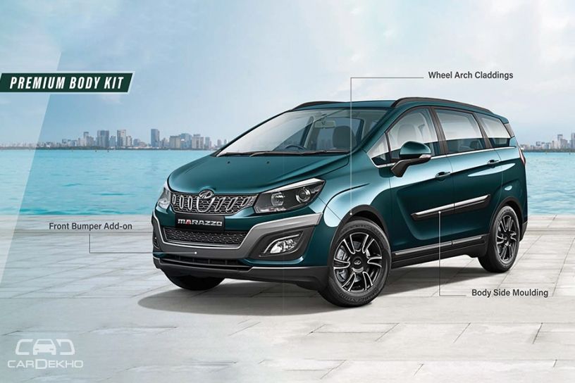 Mahindra Marazzo Accessories: Front Parking Sensors, Heads-up Display ...