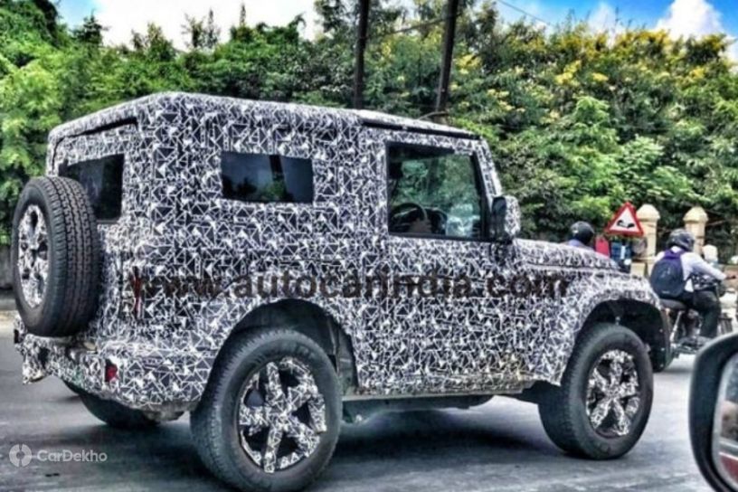 2020 Mahindra Thar Spied With Rear Disc Brakes | CarDekho.com