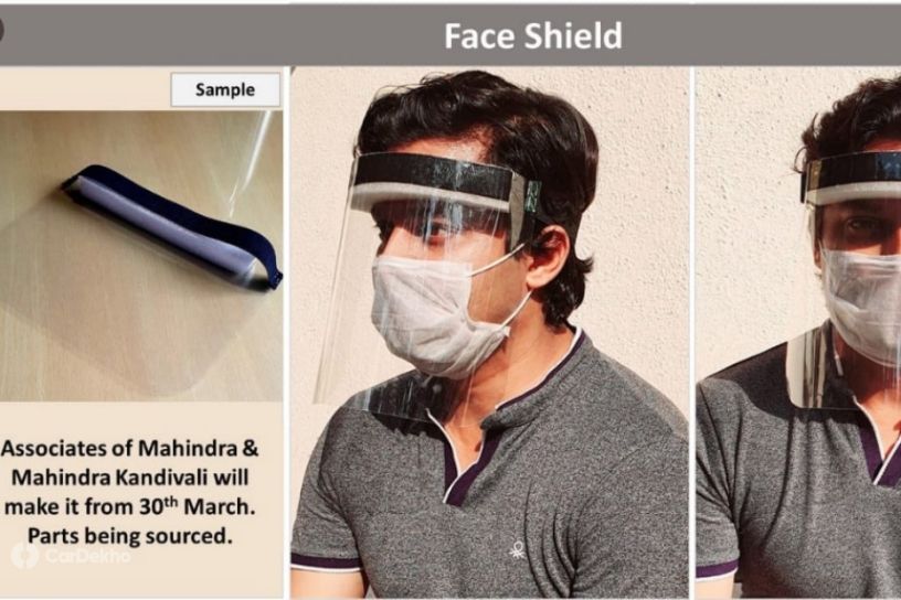 Mahindra Starts Assembling Face Shields In Mumbai | CarDekho.com