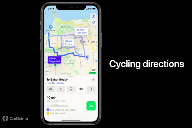 Apple Maps Gets Cycling And EV Routing Among Other Features With iOS 14 ...