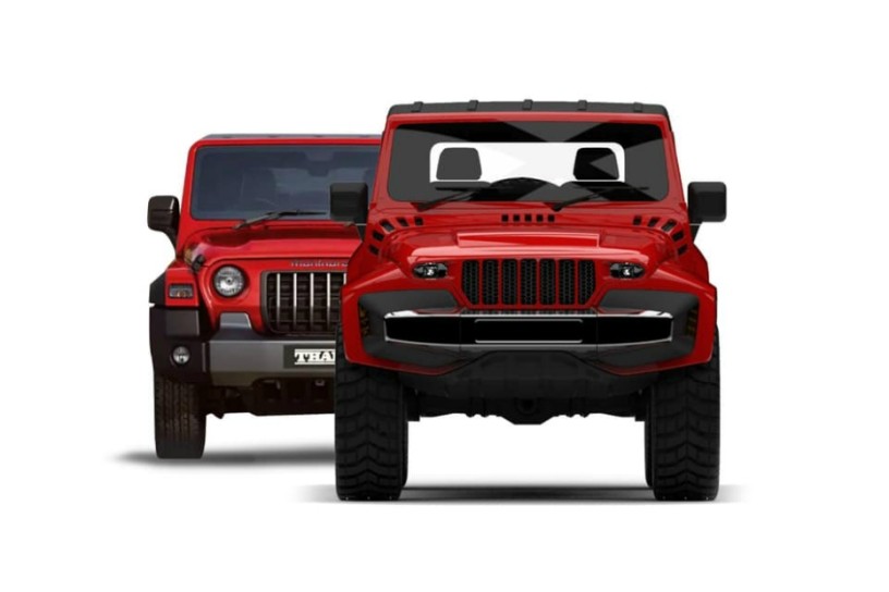 DC Reveals Aftermarket Body Kit For Mahindra Thar 2020 | CarDekho.com