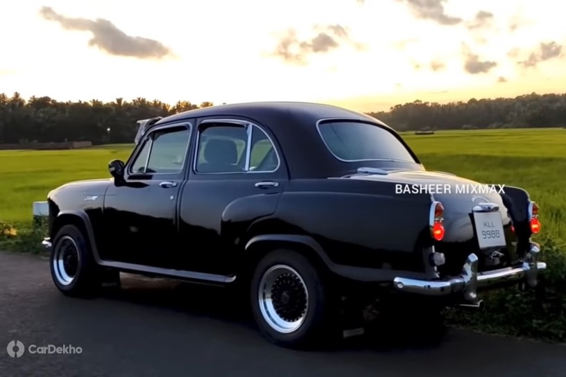 Modified Hindustan Ambassador With Remote Start-Stop, Infotainment ...