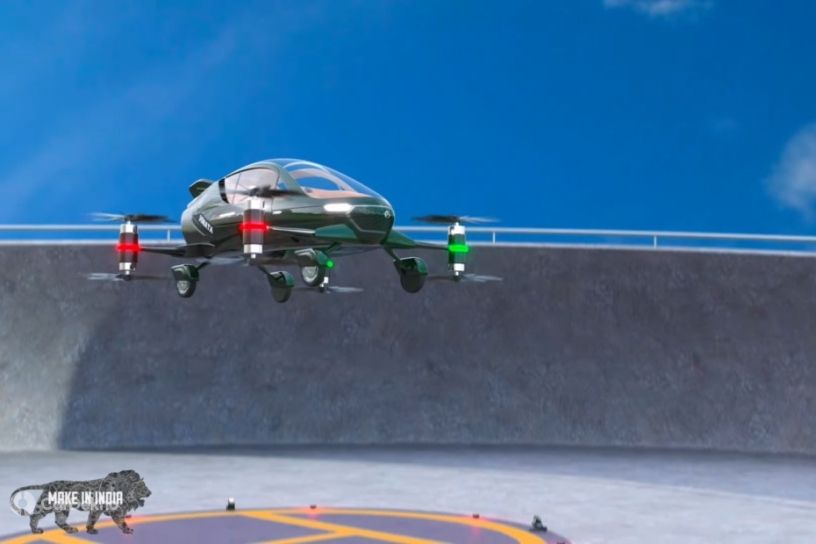 India’s Vinata Aeromobility Globally Unveils Flying Car Concept At UK’s ...
