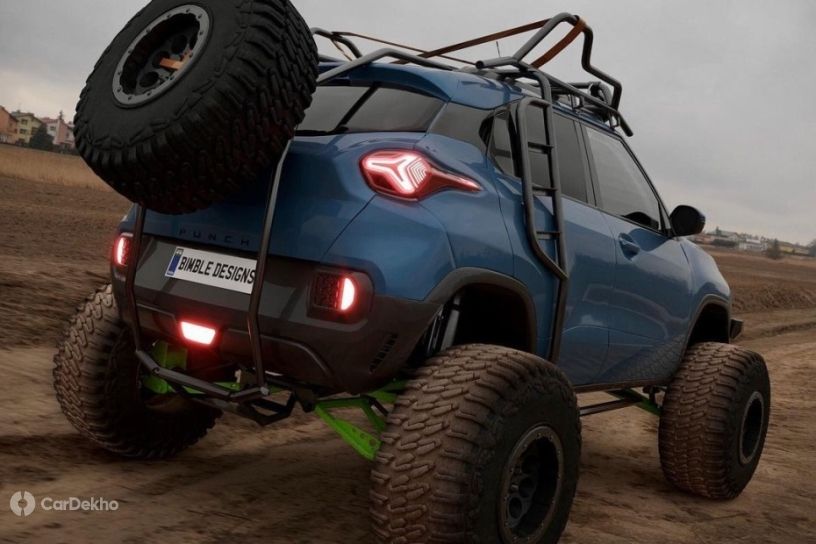 Tata Punch Reimagined As An Extreme 4x4 SUV Ready For A Desert Rally ...