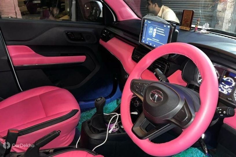 Tata Punch Micro SUV Interior Modified With Aftermarket Accessories ...