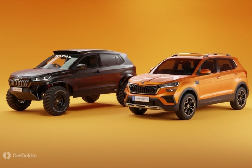 Skoda Kushaq Concept Inspired By Dakar Seems Fit To Kick Up Dust ...