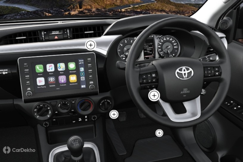 Toyota Hilux Base-Spec Standard Variant Detailed In Images | CarDekho.com