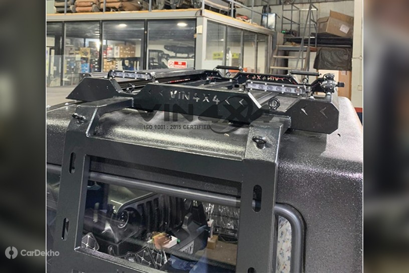 Mahindra Thar Modified With Novel Hybrid Metal Hardtop And Folding ...