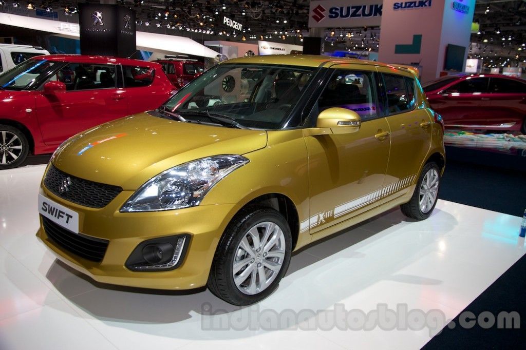 India Bound Maruti Suzuki Swift Facelift Showcased at the 2014 Moscow ...