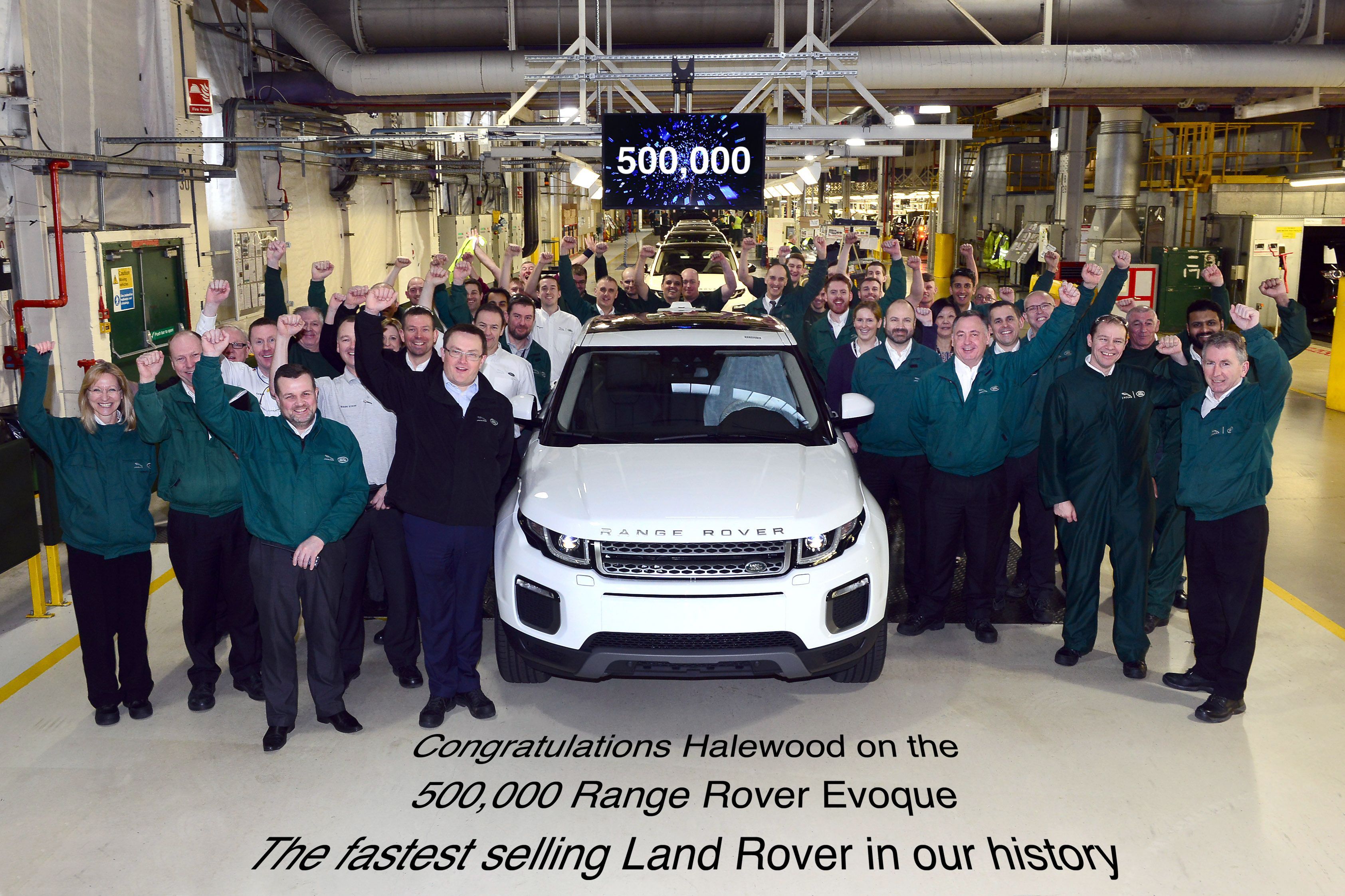500,000th Range Rover Evoque Rolls off the Production Line | CarDekho.com