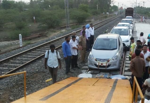 India's Debutant Rail Auto Hub Flags Off First Batch Of Cars | CarDekho.com