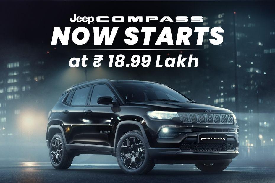 Jeep Compass Base Sport Variant Prices Slashed By Rs 1.7 Lakh, Now ...
