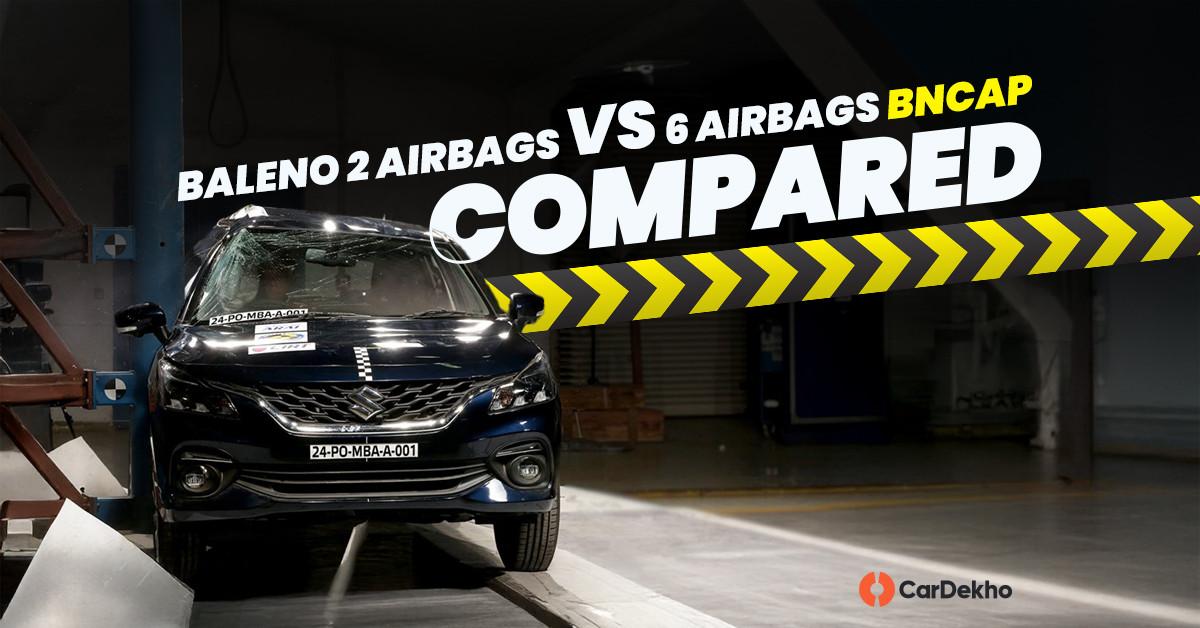 Maruti Baleno Bharat NCAP Crash Test: 2 Airbags vs 6 Airbags Variants ...