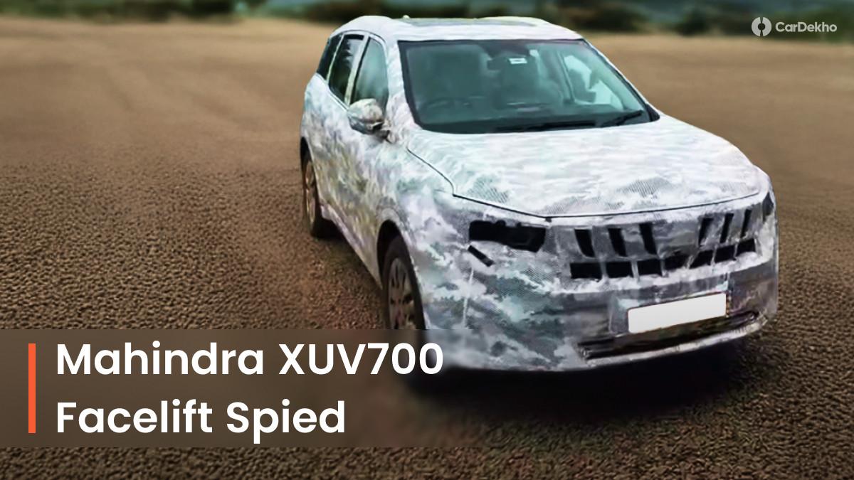 2026 Mahindra XUV700 Facelift Spied Testing, Gives Away A Closer Look ...