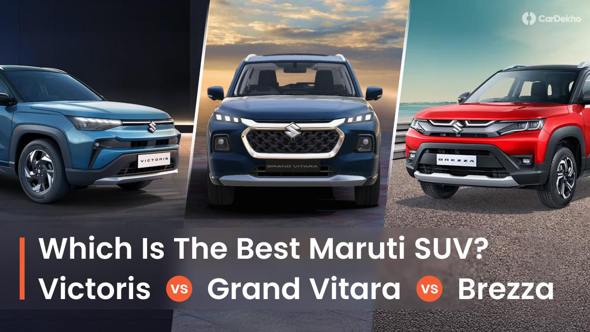Victoris vs Grand Vitara vs Brezza: Detailed Comparison Of Prices ...