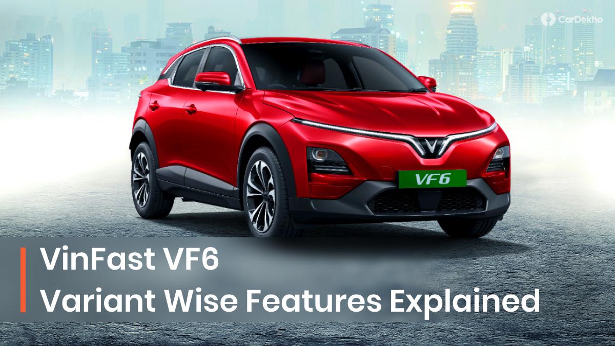 VinFast VF6 Electric SUV Variant Wise Features Detailed: Touchscreen ...