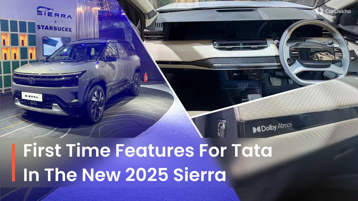 New Tata Sierra 2025 Brings These First-time Features On A Tata Car ...