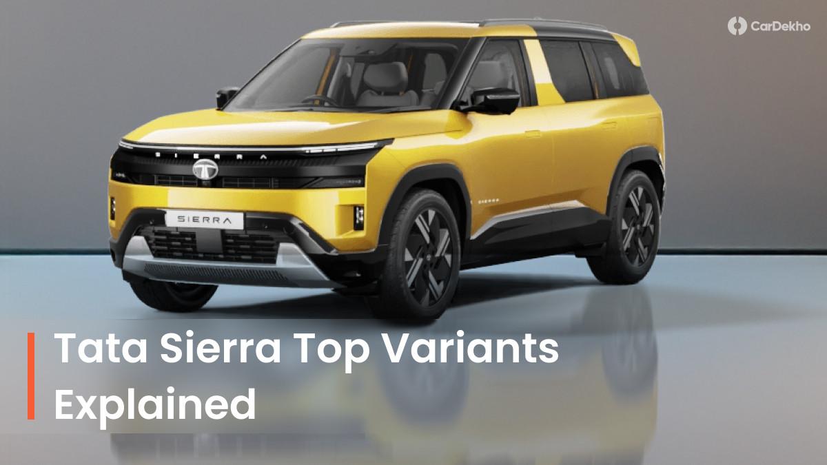 Tata Sierra Top Variant Accomplished And Accomplished Plus Variants ...