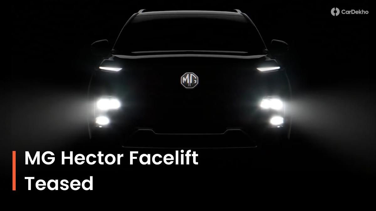 MG Hector Facelift Teased Ahead Of December 15 Debut; Reveals All-New ...