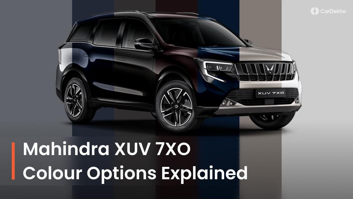 Mahindra XUV 7XO’s 11 Colour Options Detailed: Black, Maroon, Blue ...