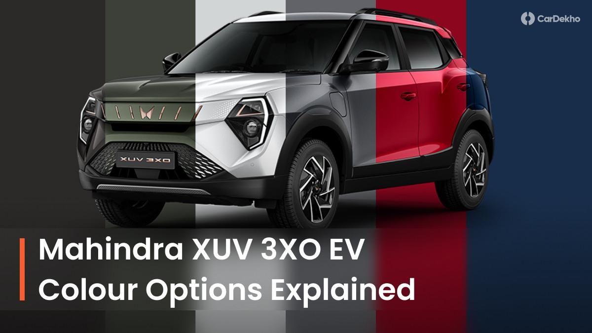 Mahindra XUV 3XO EV Colour Options Detailed: Green, Red, White, Black ...