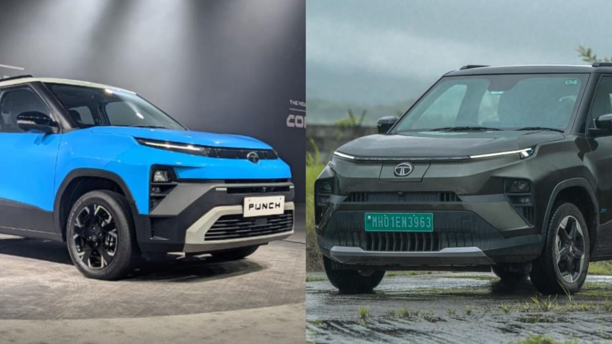 New 2026 Tata Punch Facelift vs Tata Punch EV: Exterior, Interior ...