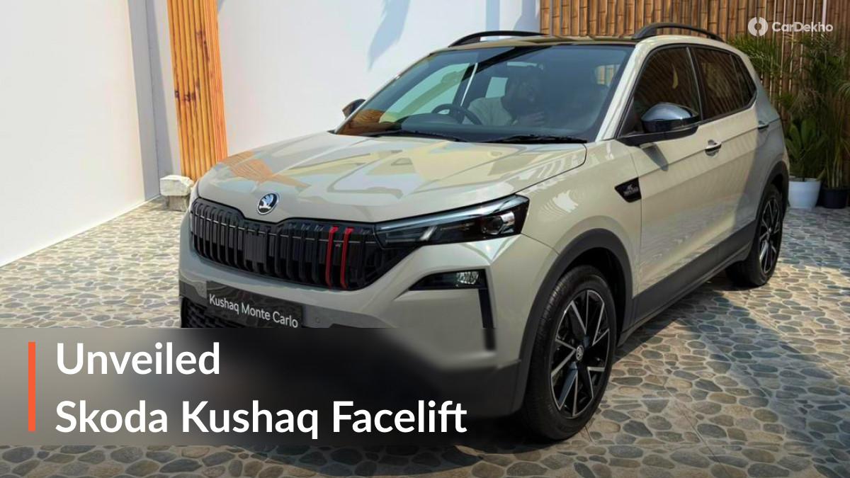 2026 Skoda Kushaq Facelift UNVEILED; Pre-Bookings Underway: Exterior ...