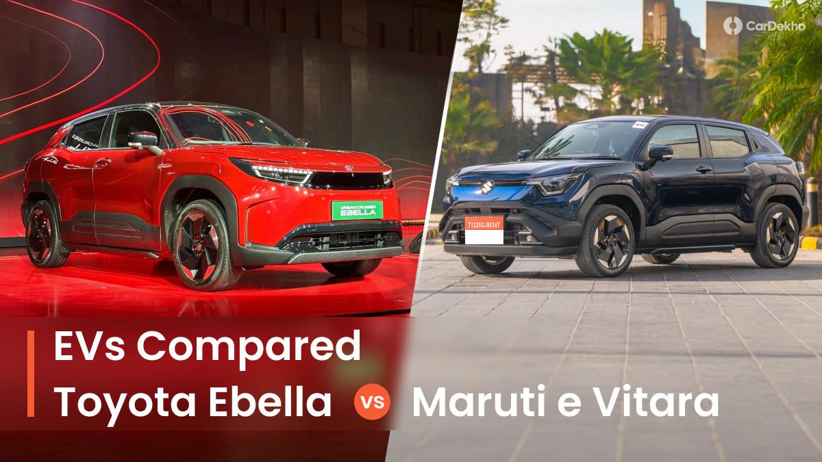 2026 Toyota Ebella Vs Maruti e Vitara: Design, Interior, Features ...