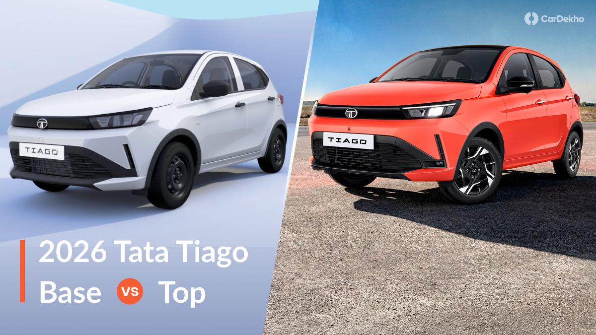 2026 Tata Tiago Facelift Base Vs Top Variant Compared: Features, Design ...