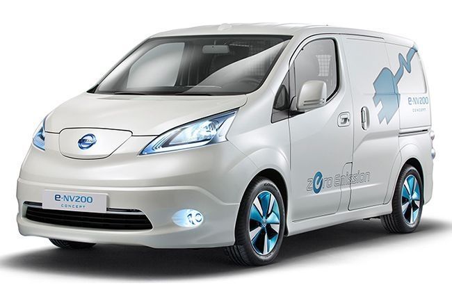 Nissan revealed all-electric e-NV200, debuts in Tokyo | CarDekho.com