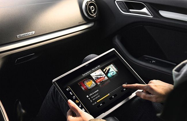 Audi showcases its new tablet | CarDekho.com