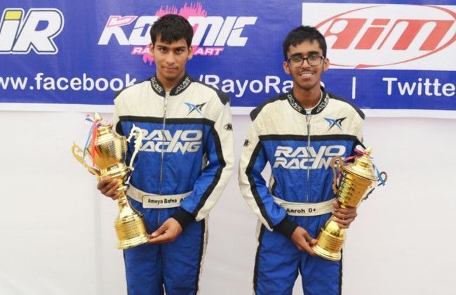 Ameya Bafna wins the first round of National Karting Championship ...