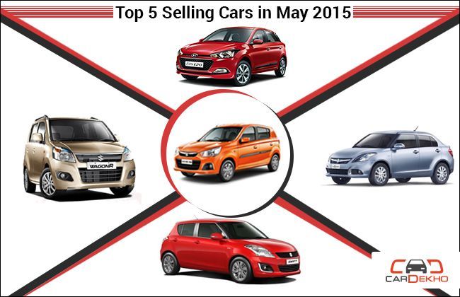Top Five Selling Cars of May 2015 | CarDekho.com