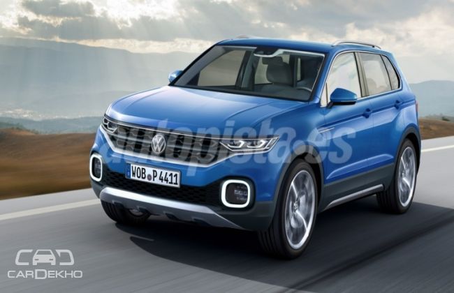 India bound Volkswagen compact SUV renders surface | CarDekho.com