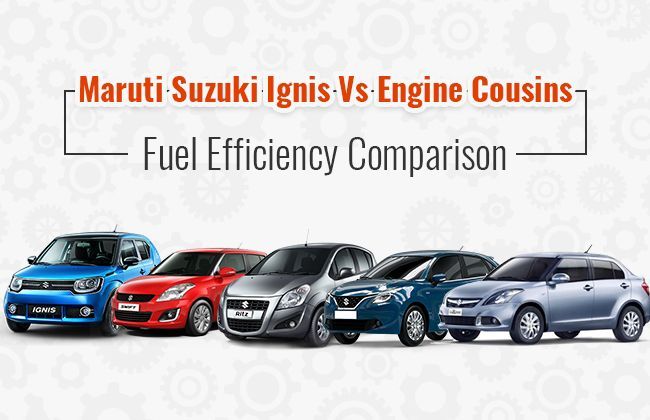 Maruti Suzuki Ignis VS Engine Cousins – Fuel Efficiency Comparison ...