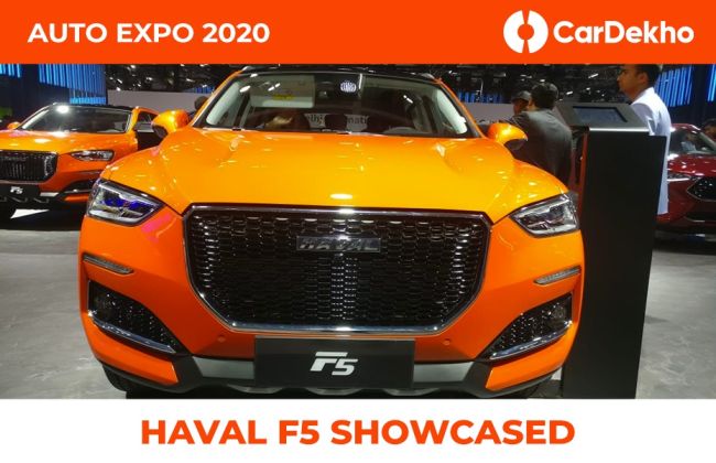 Haval F5 Showcased At Auto Expo 2020 | CarDekho.com