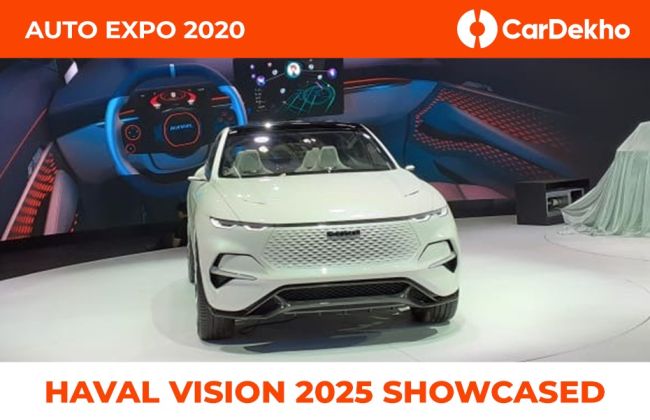 Haval Vision 2025 SUV Showcased At Auto Expo 2020 | CarDekho.com