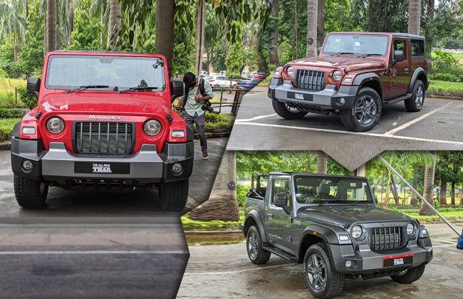 Mahindra Thar 2020 Colour Options Detailed: Three New Shades ...