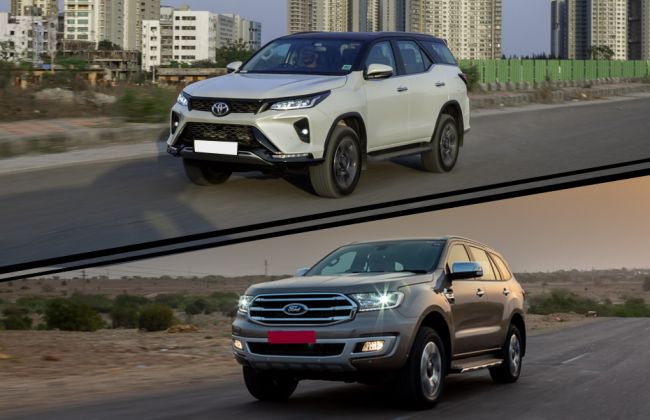 Real-world Mileage Comparison: Toyota Fortuner vs Ford Endeavour ...