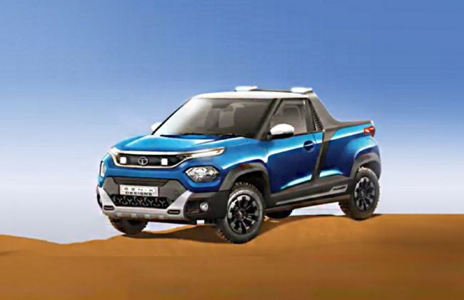 Tata Punch Micro SUV Digitally Modified Into An Off-roading Pickup ...