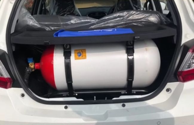 Tata Tiago CNG Spied With The Boot Open | CarDekho.com