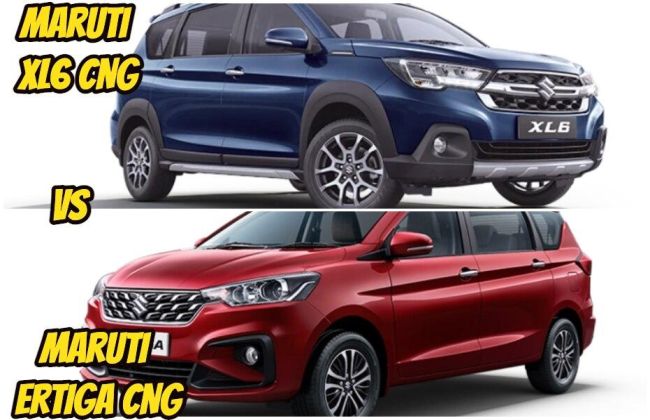 Maruti XL6 CNG vs Ertiga CNG - Price, Features, And Specifications ...