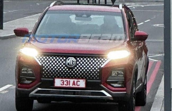 MG Hector Facelift Front Profile Leaked Ahead Of Year-End Debut ...