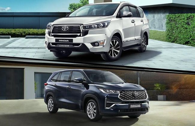 Toyota Innova Crysta vs Hycross: Price Comparison | CarDekho.com