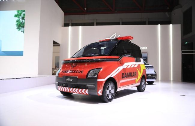 MG Comet EV (Wuling Air EV) Has Been Showcased As A Fire Rescue Vehicle ...