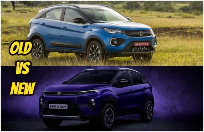 Tata Nexon Facelift Unveiled: Old Vs New In Pics | CarDekho.com