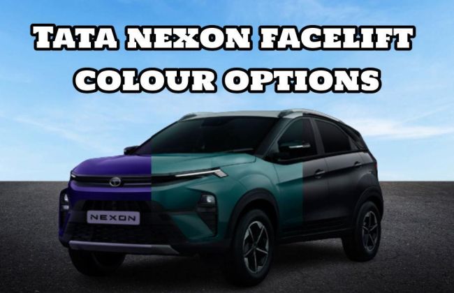 Tata Nexon Facelift Colour Options Revealed | CarDekho.com